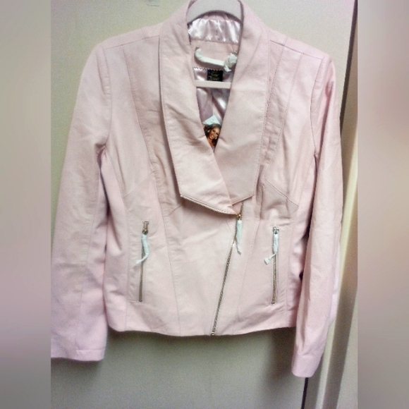 IMAN | Jackets & Coats | 0 Genuine Leather Jacket By Iman Global Chic ...